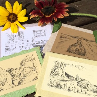Handmade Paper Note Cards – Cerakko Farm